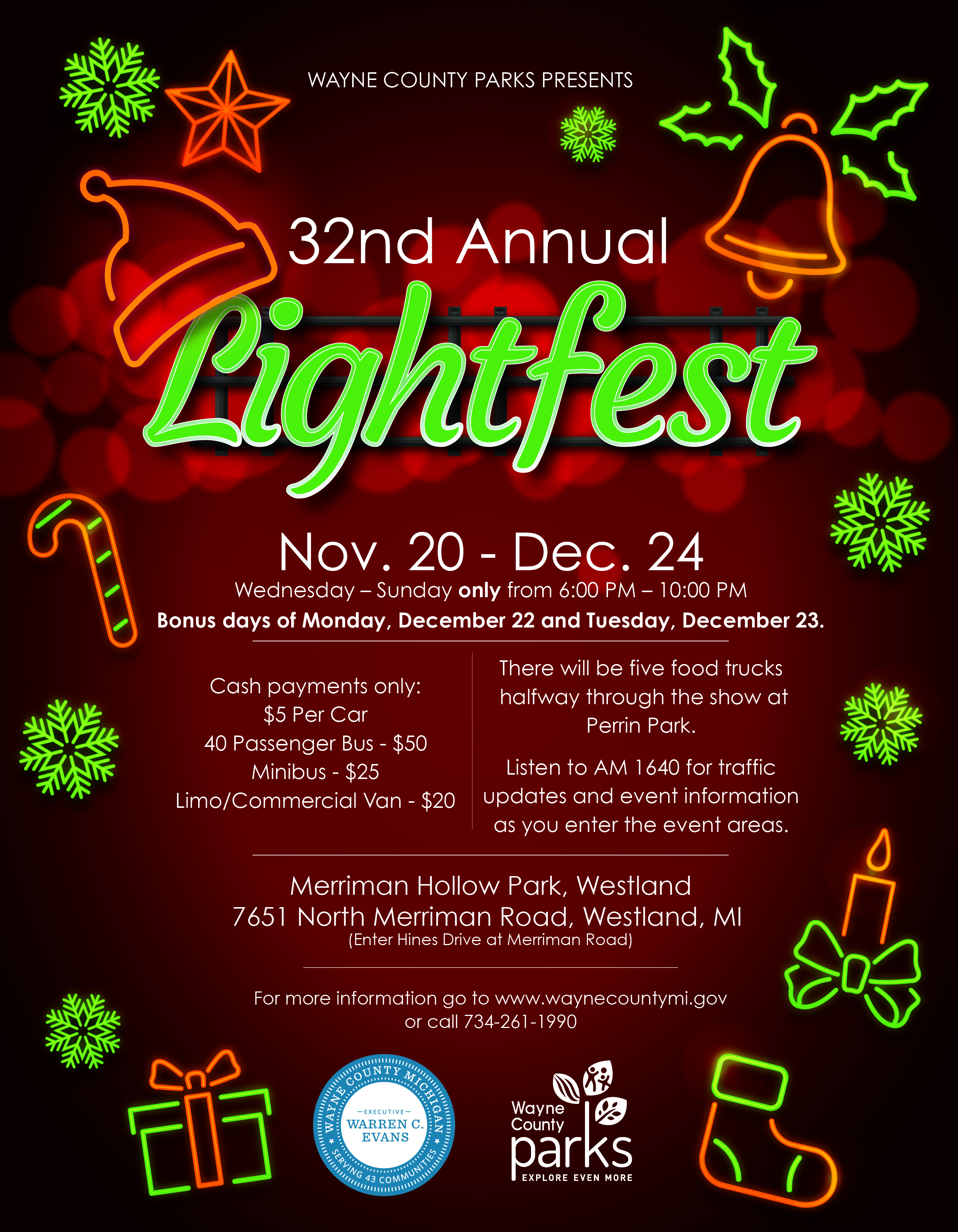 Wayne County Lightfest - Wayne County, Michigan